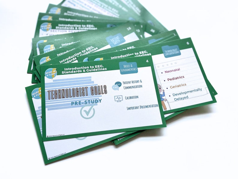 EEG Flashcards "intro to Eeg" Deck | Electroneurodiagnostic Study Guide ...