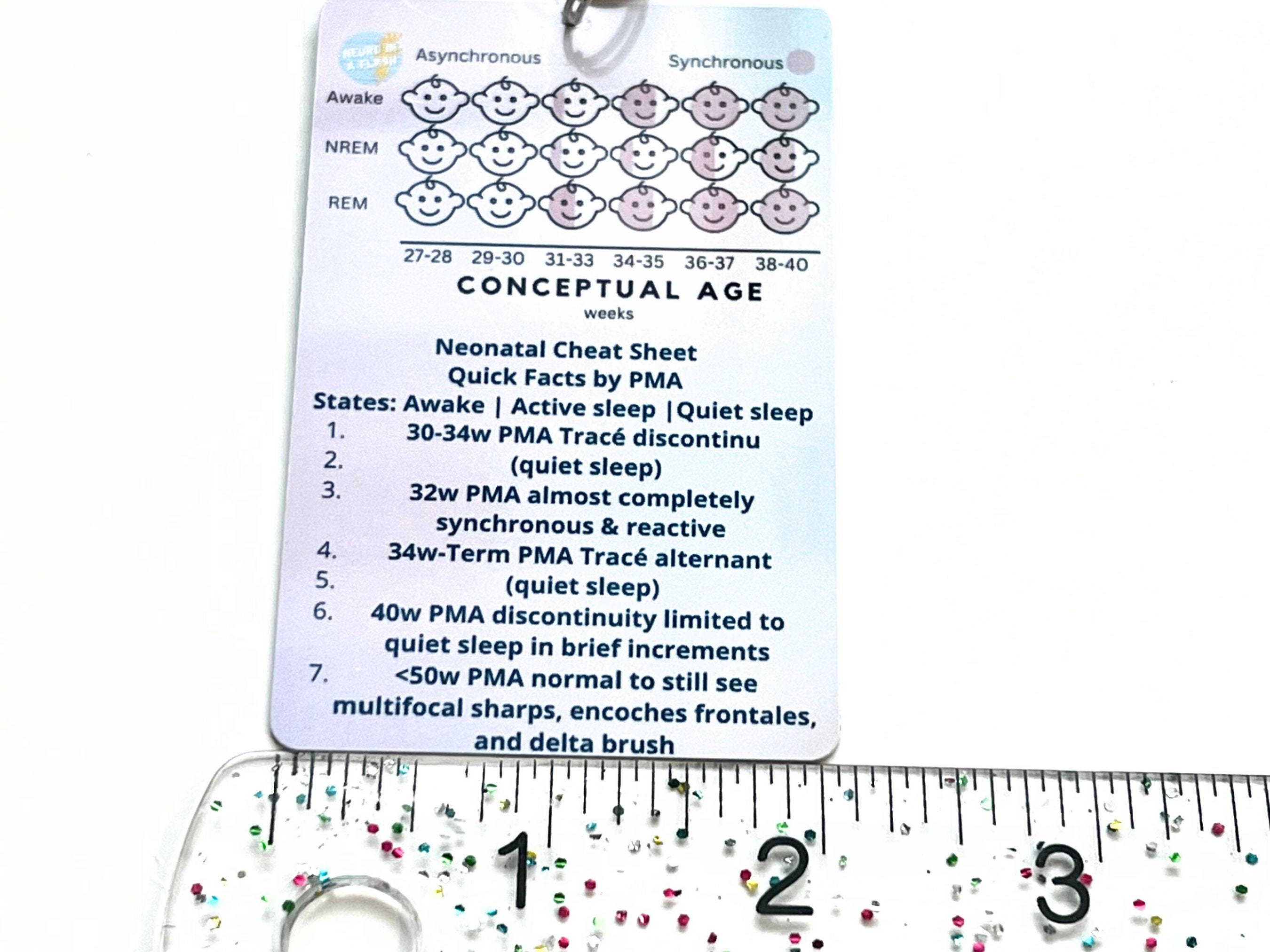 EEG Tech Badge Card Bookbag Keychain Neurology Gift NICU Study ...