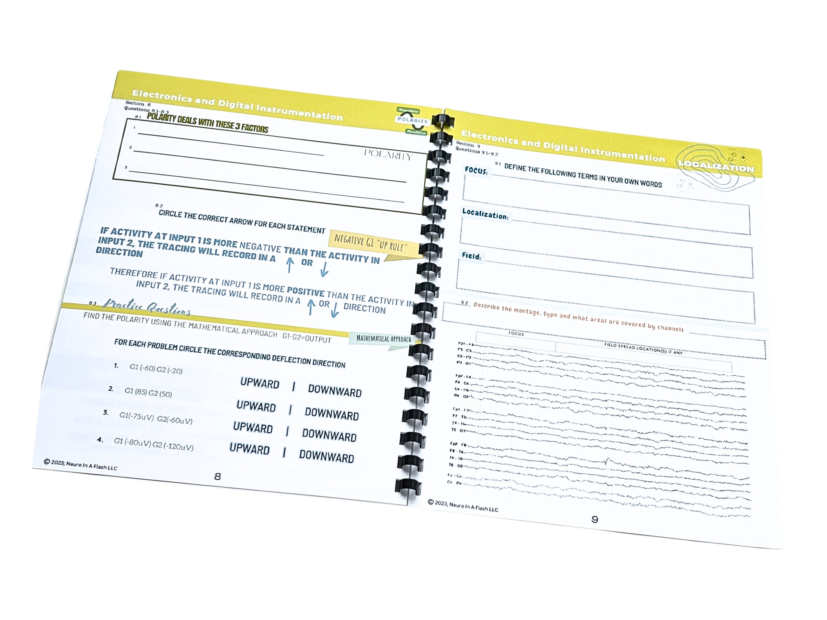 EEG Flashcard Workbook: Neurodiagnostic Technologist Study Guide - Etsy