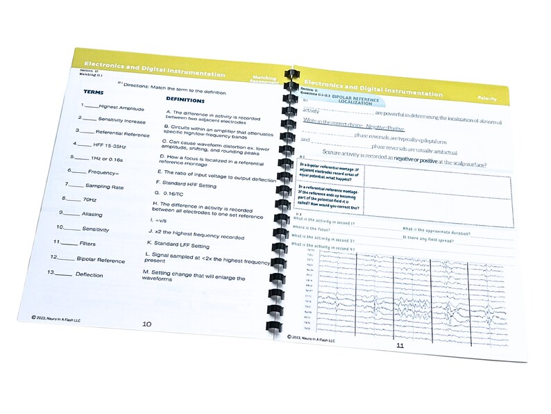 EEG Flashcard Workbook: Neurodiagnostic Technologist Study Guide - Etsy