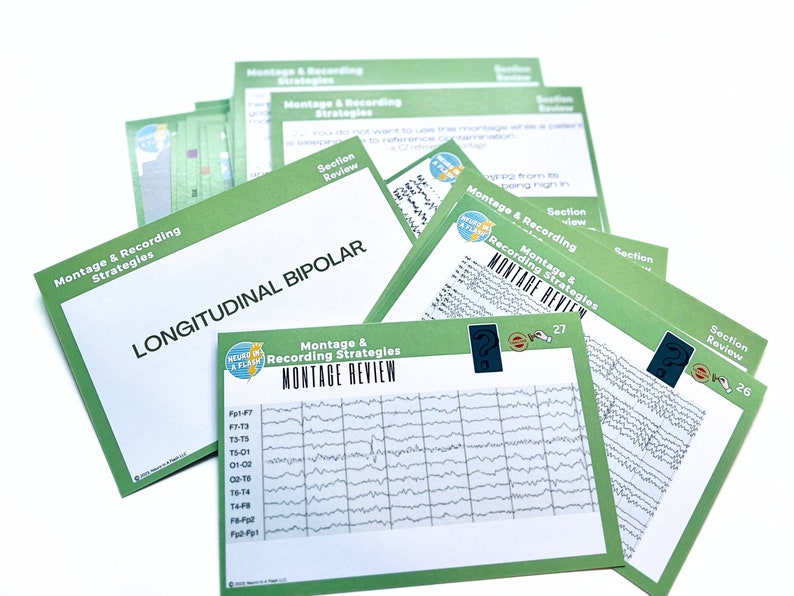 Neurodiagnostic Flashcard Bundle EEG Study Material EEG Test Prep ...