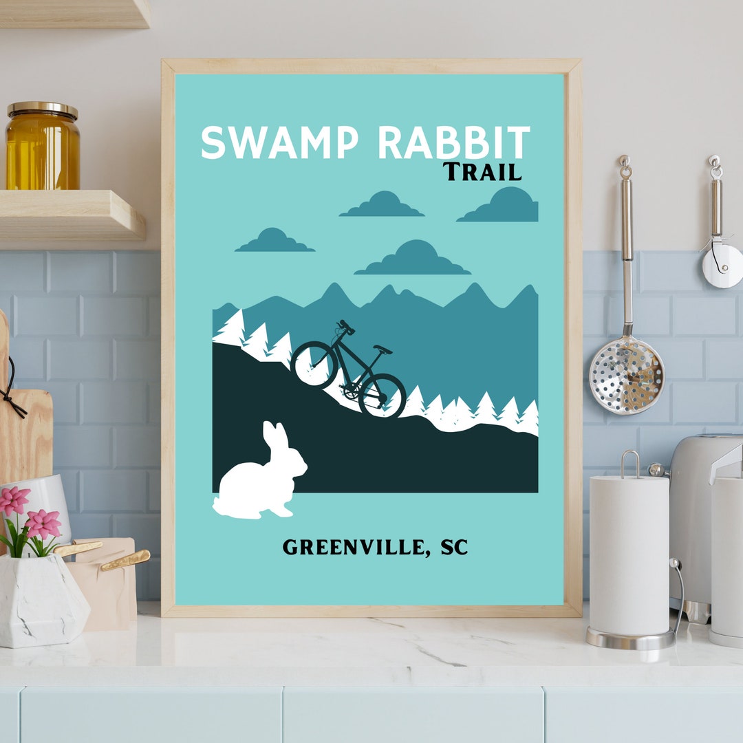 Swamp Rabbit Trail Greenville SC Preppy Print Digital Download - Etsy