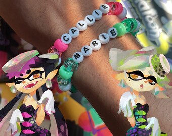 Squid Sisters Splatoon Bracelets - Etsy