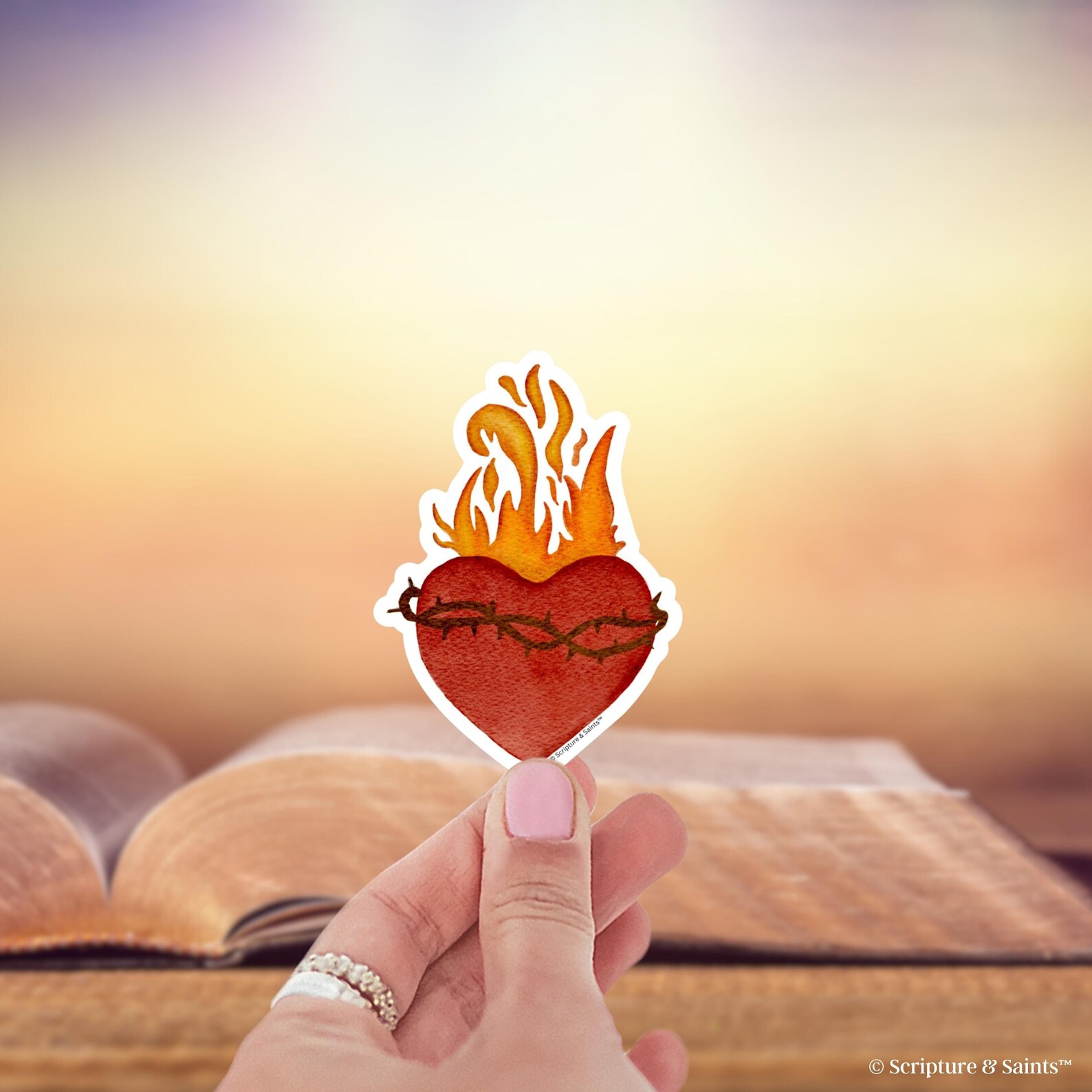Sacred Heart of Jesus Sticker Catholic Stickers Laptop - Etsy