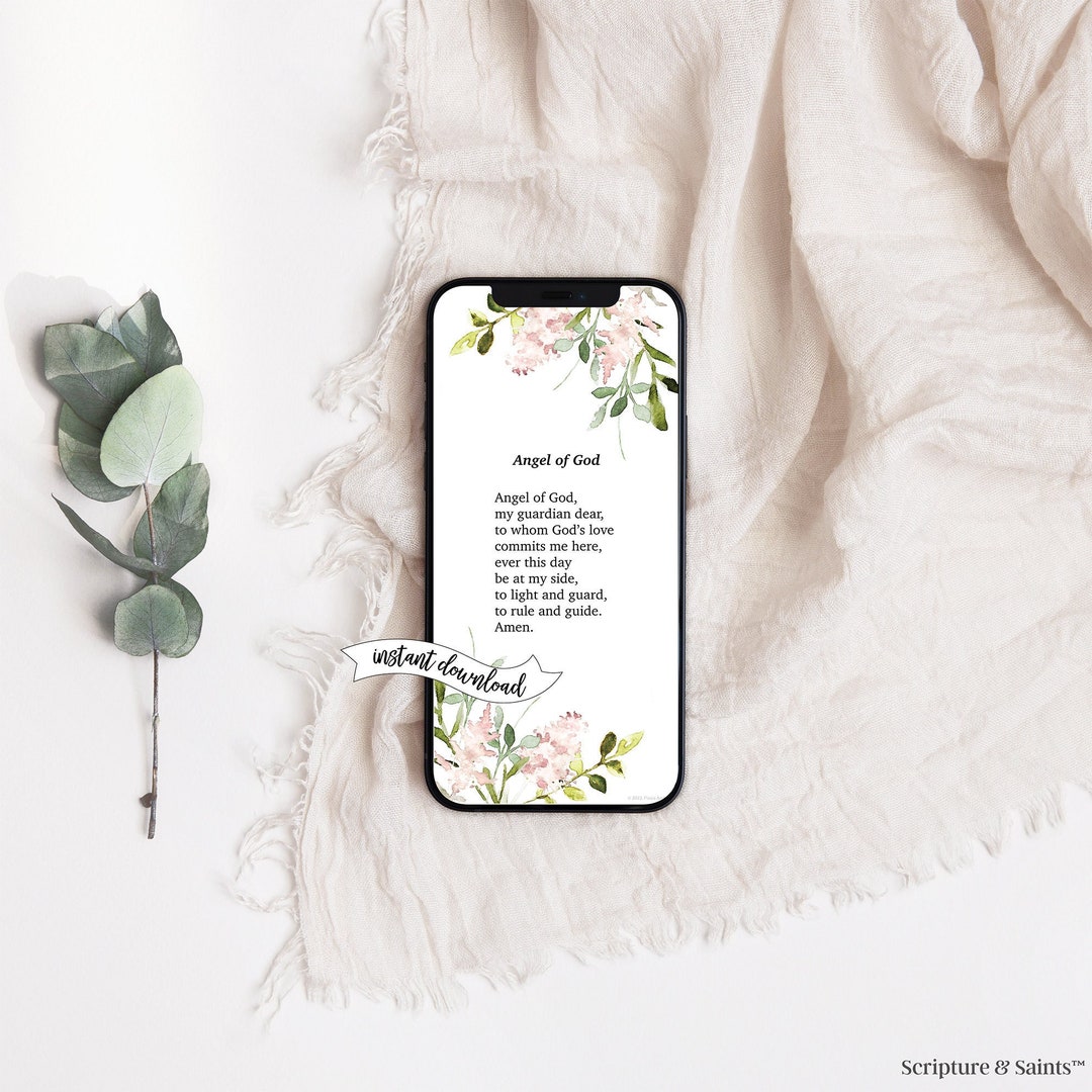 Angel of God Prayer, Prayer to the Guardian Angel, Electronic Catholic ...