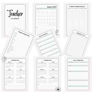 Printable 2024 Teacher's Planner - Etsy