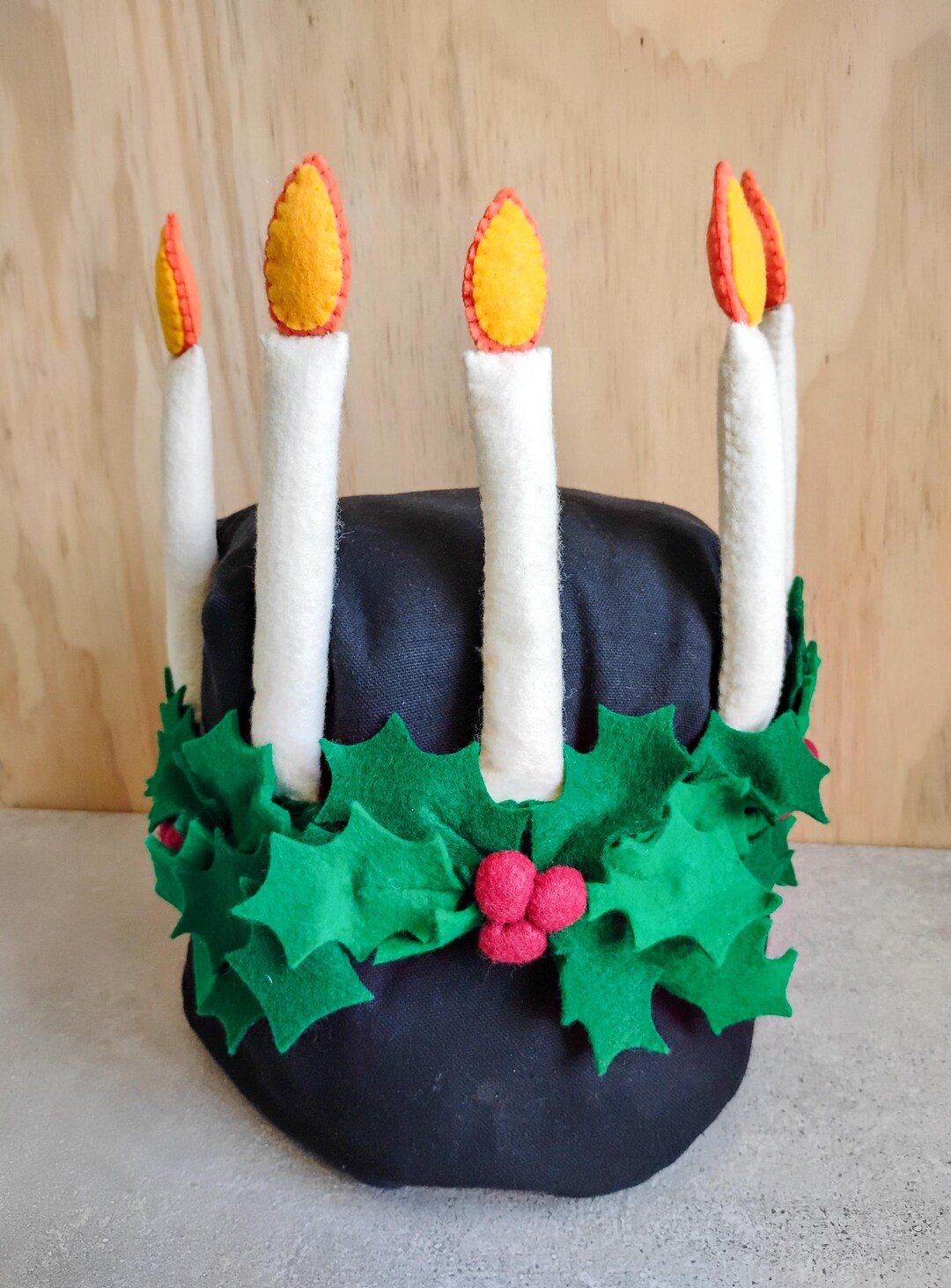Saint Lucia Holly Crown Pattern: Felt Candle Wreath, Catholic Costume ...