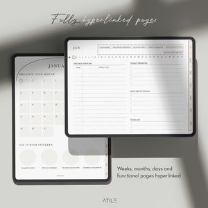 2023-2024 Digital Planner | Minimalist Planner | Daily, Weekly ...