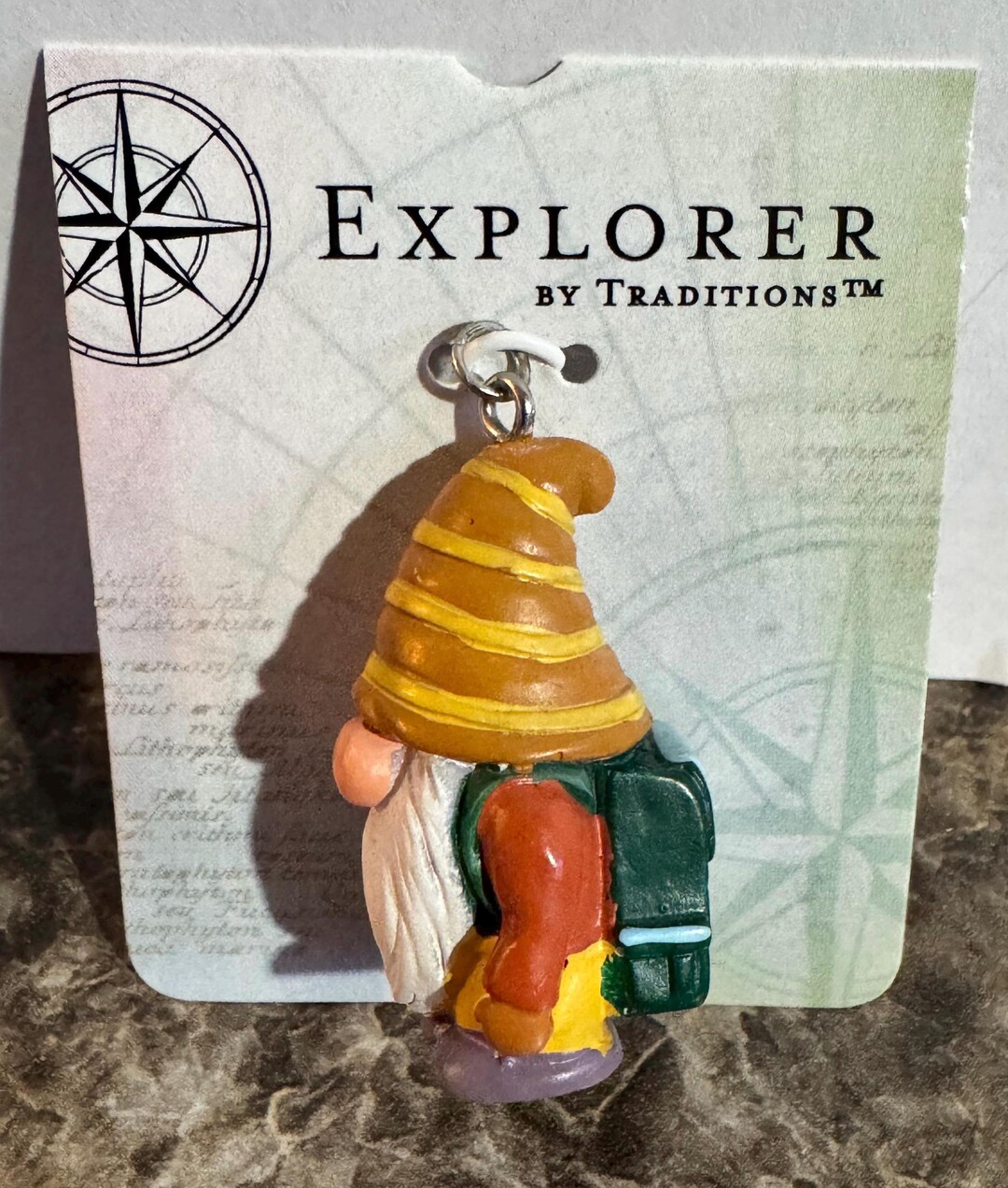 Explorer by Traditions Adorable Hiking Gnome Charm / Pendant Jewelry ...