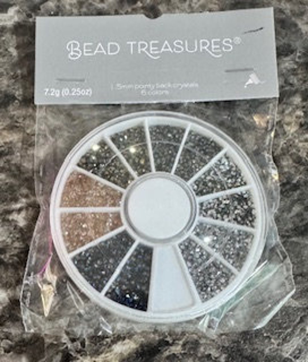 Bead Treasures .5mm Pointy Back Crystals 6 Colors New Sealed - Etsy
