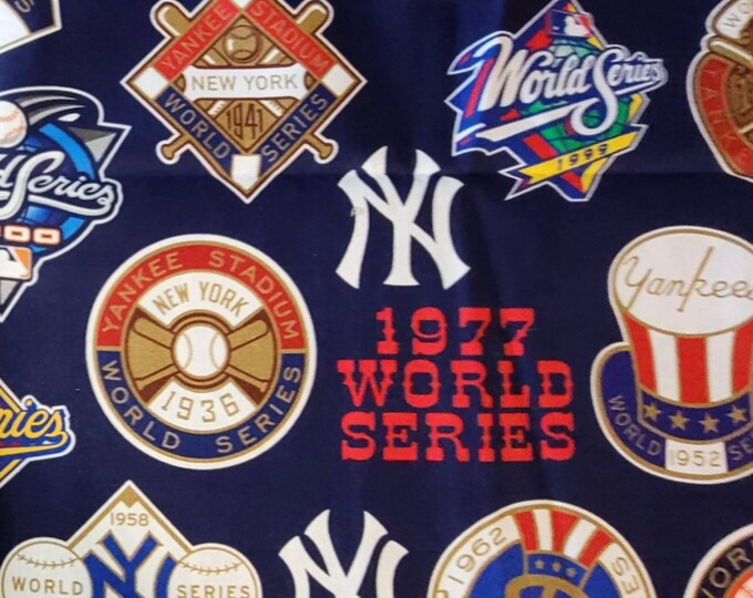 MLB New York Yankees World Series Fat Quarters-12 Wins 1936-41-43-47-50 ...