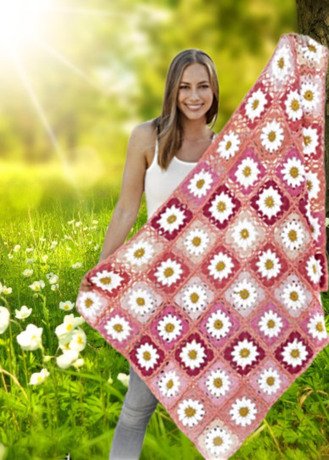 5 Crochet Patterns Granny Square Blanket-crochet Blanket Patterns ...