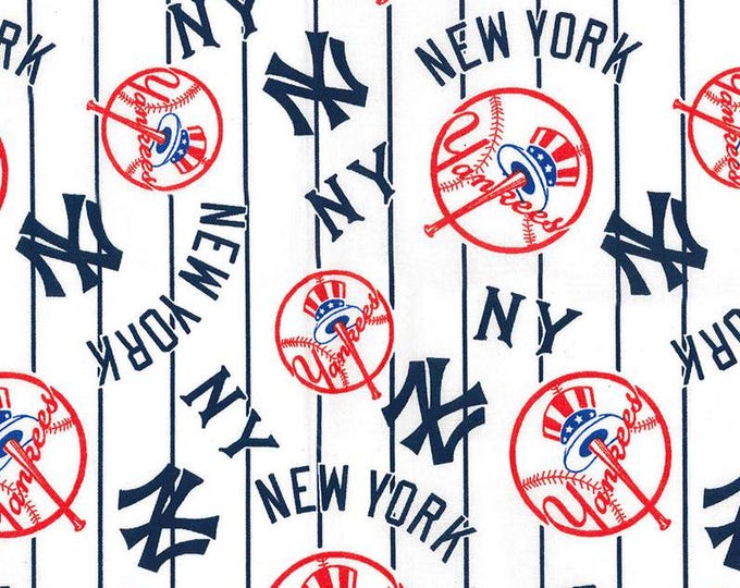 MLB New York Yankees Baseball Fabric-fat Quarters-by the Yard ...