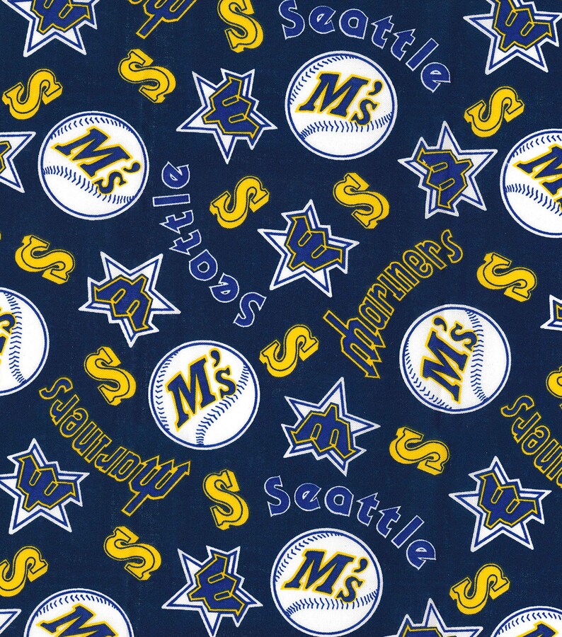 MLB Seattle Mariners Fat Quarters Seattle Mariners Quilt - Etsy