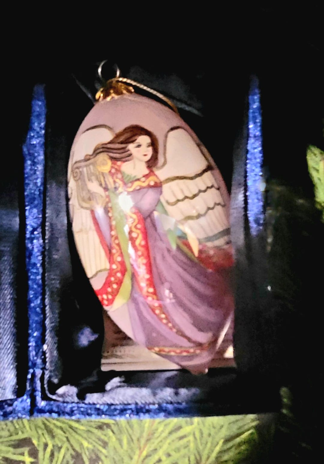 Li Bien Christmas Tree Ornament Angel 2005 Authentic Li Bien Egg Shape ...