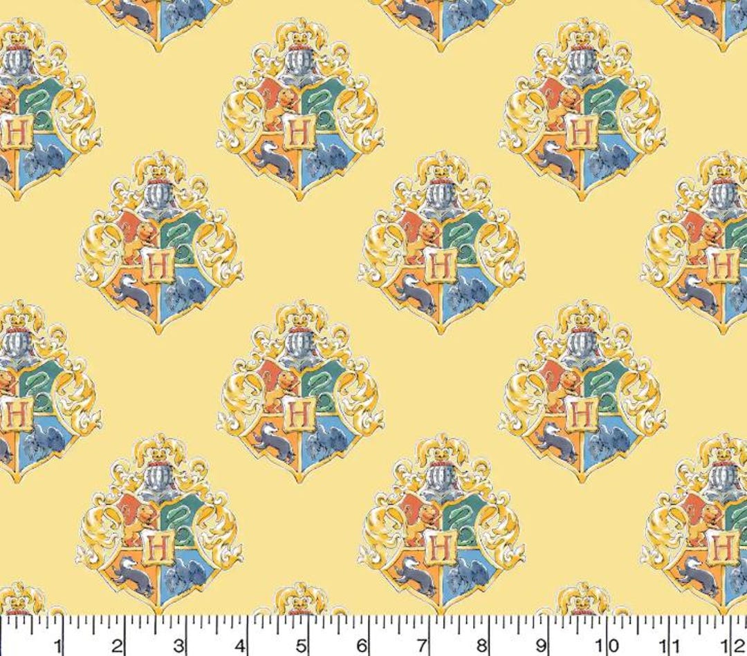 Harry Potter Cotton Fabric-fat Quarters-by the Yard-hogwarts School ...