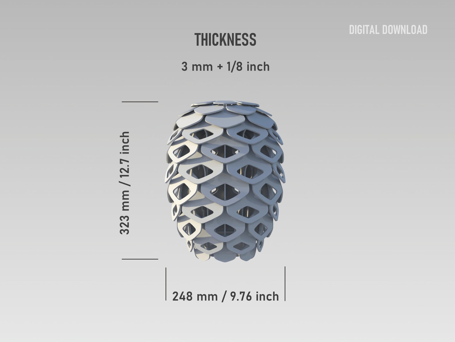 Ply Wood Lamp Cut Files (pine Cedar Cone), CNC DXF SVG - Etsy