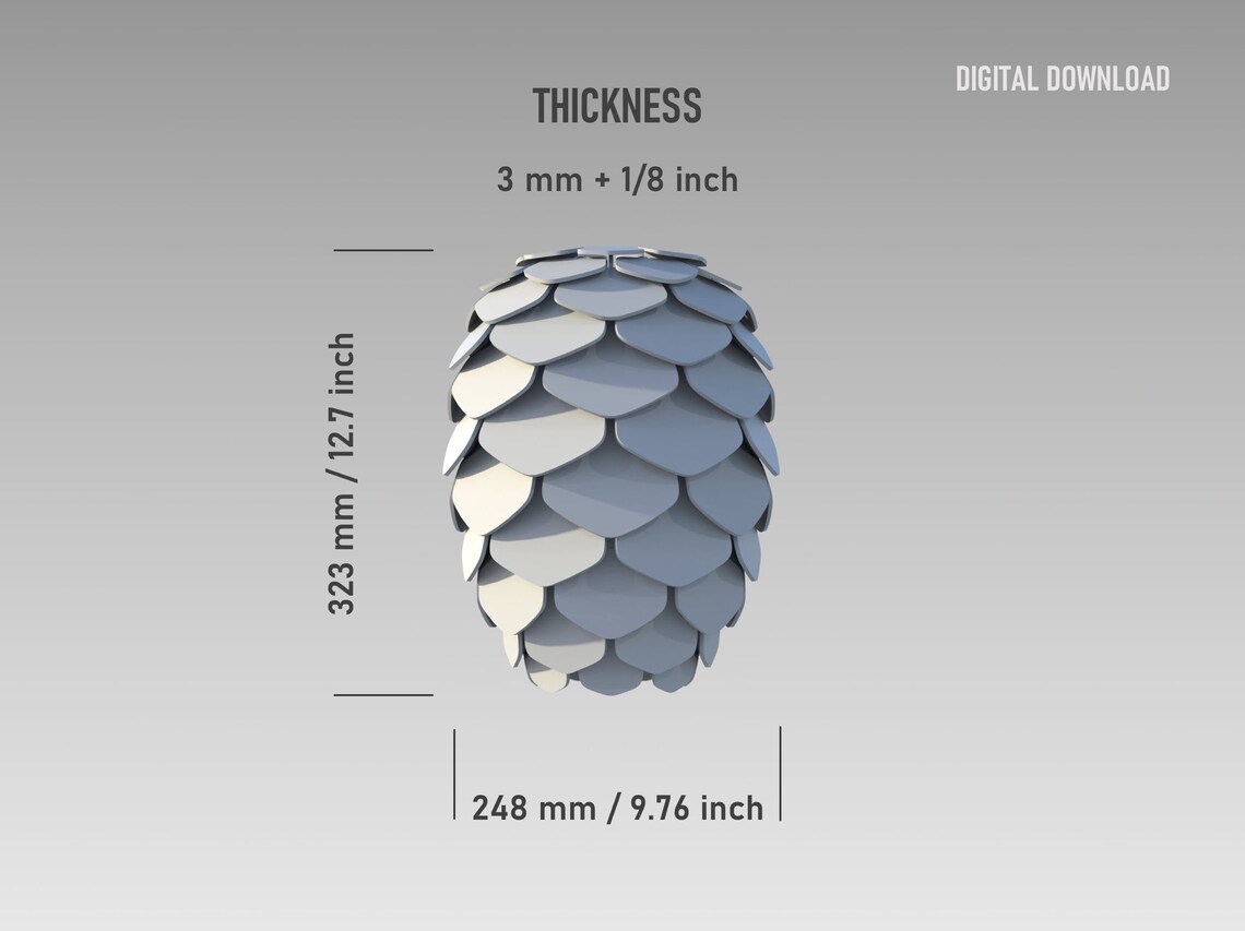 Ply Wood Lamp Cut Files (pine Cedar Cone). CNC: Dxf, Svg, Cdr, Xcs - Etsy
