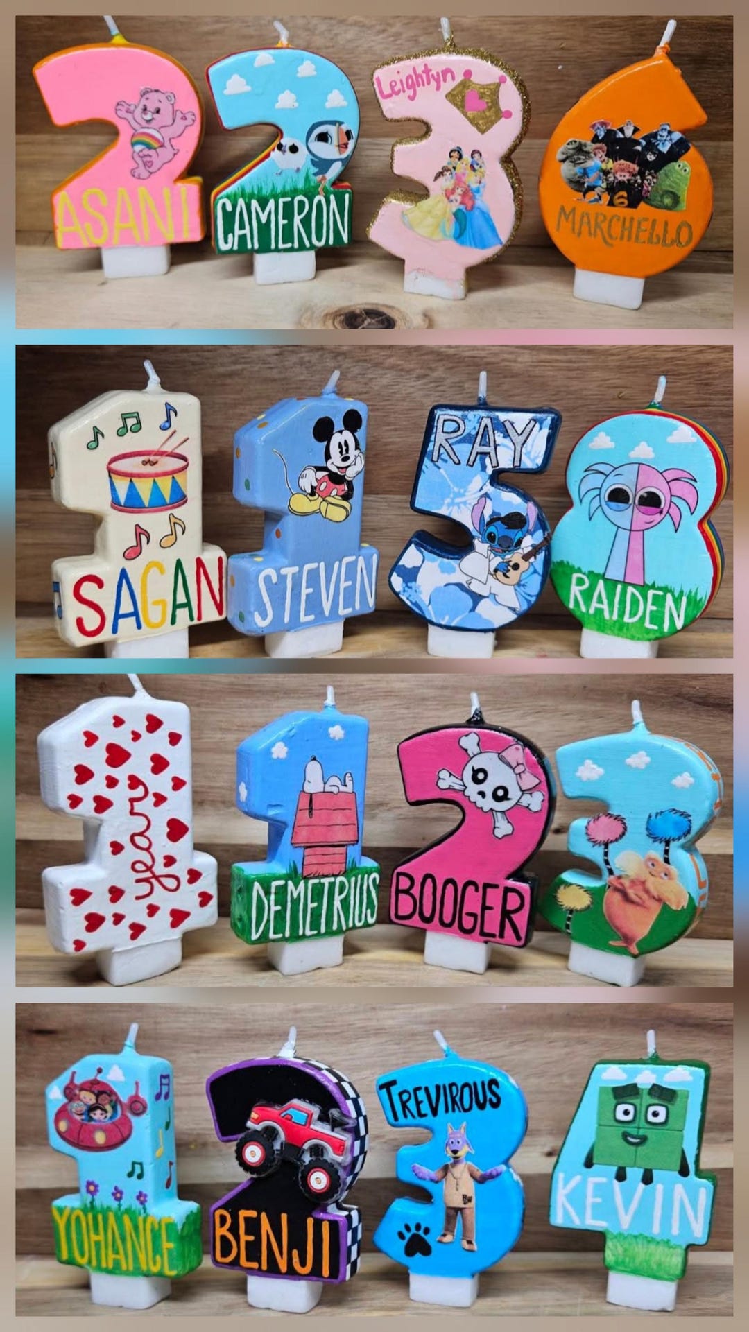 Custom Birthday Candle - Etsy