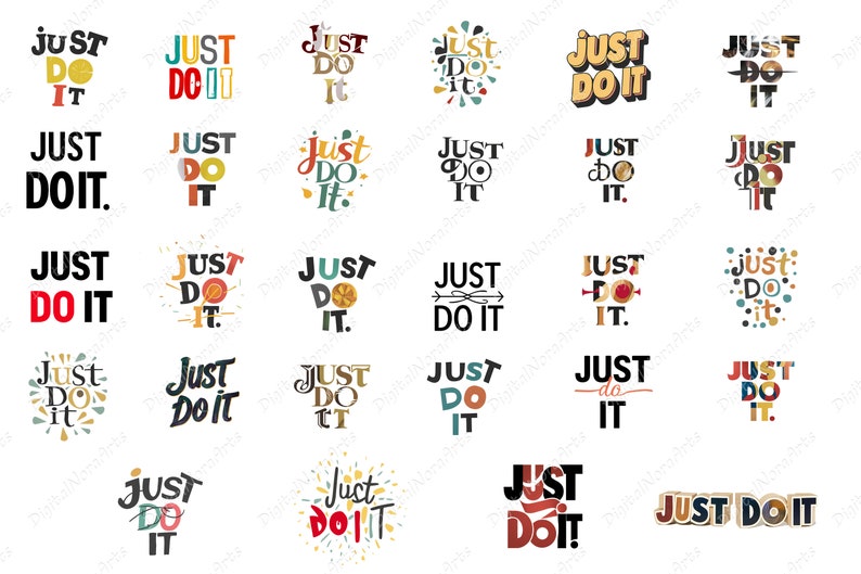 Just Do It,logo,clipart,png,t-shirt Design ,graffiti Style,vector ...