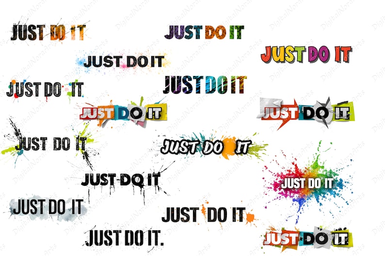 Just Do It,logo,clipart,png,t-shirt Design ,graffiti Style,vector ...