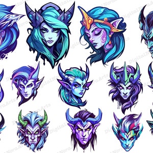 Night Elf,logo,clipart,png,t-shirt Design ,graffiti Style,vector ...
