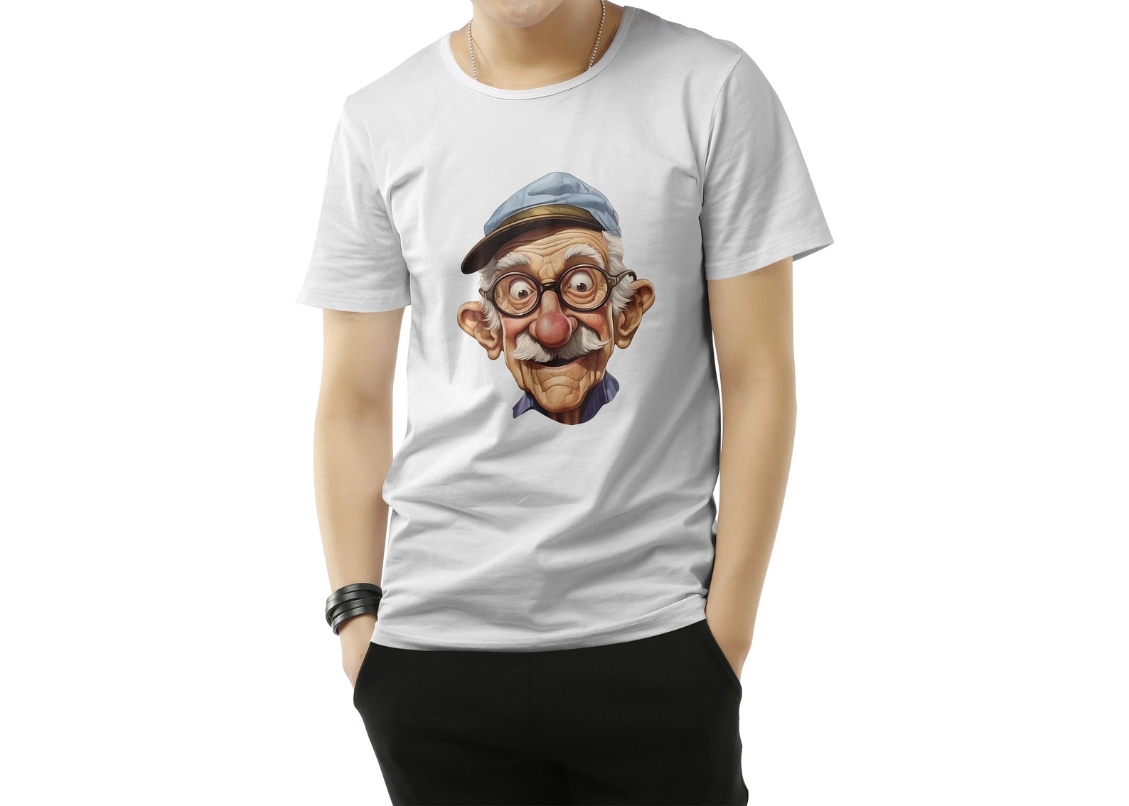 Funny Old Man,logo,clipart,png,t-shirt Design ,graffiti Style,vector ...