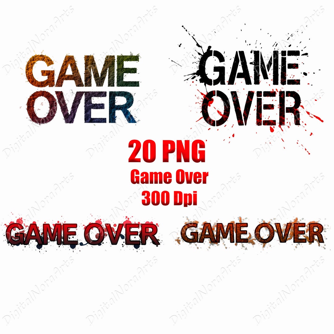 Game Over,logo,clipart,png,t-shirt Design ,graffiti Style,vector ...