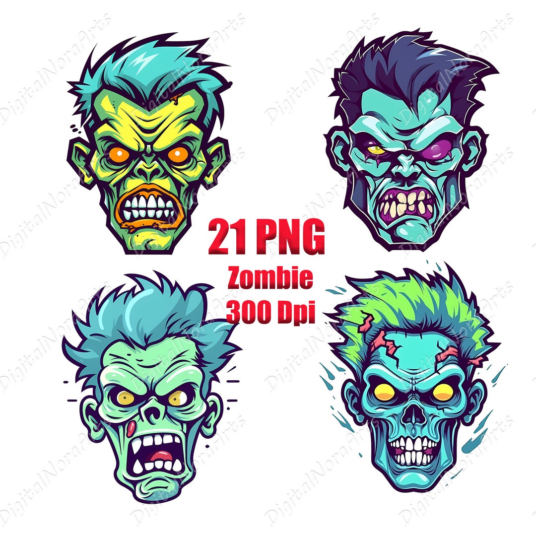Zombie,logo,clipart,png,t-shirt Design ,graffiti Style,vector ...
