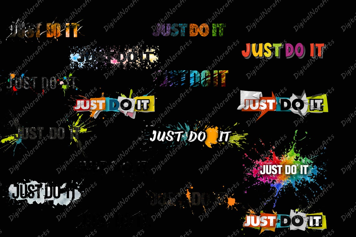 Just Do It,logo,clipart,png,t-shirt Design ,graffiti Style,vector ...