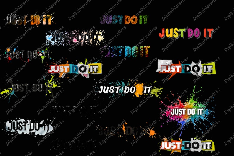 Just Do It,logo,clipart,png,t-shirt Design ,graffiti Style,vector ...