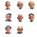 Funny Old Man,logo,clipart,png,t-shirt Design ,graffiti Style,vector ...
