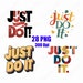 Just Do It,logo,clipart,png,t-shirt Design ,graffiti Style,vector ...