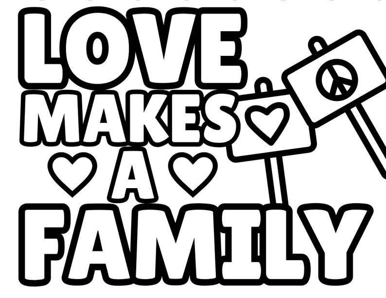 Pride Month Coloring Pages Quotes and Sayings to Celebrate Inclusivity ...