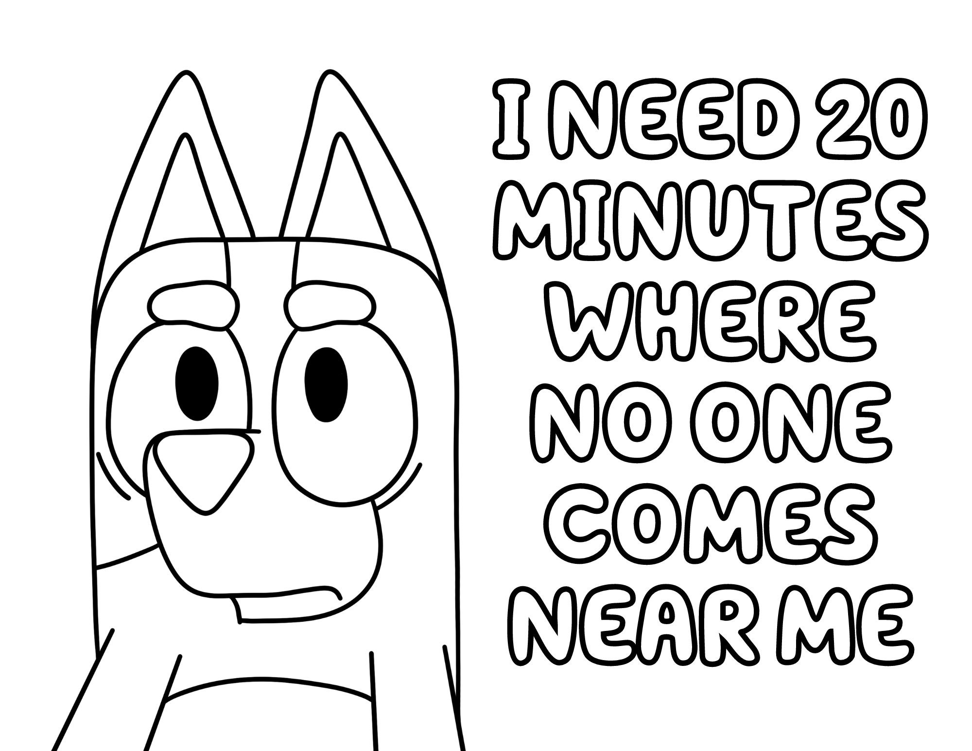 Bluey Quotes Coloring Pages - Etsy Canada