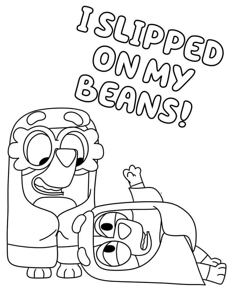 Bluey Quotes Coloring Pages - Etsy Canada