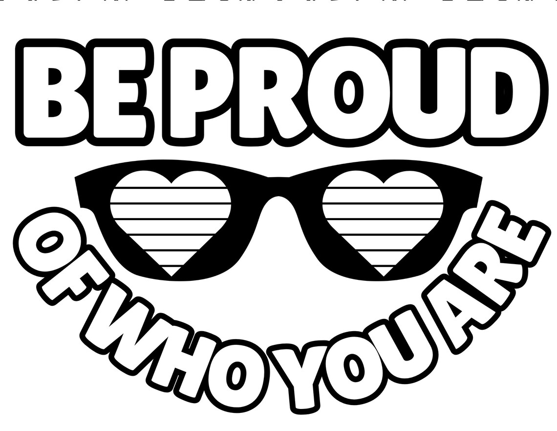 Pride Month Coloring Pages Quotes and Sayings to Celebrate Inclusivity ...