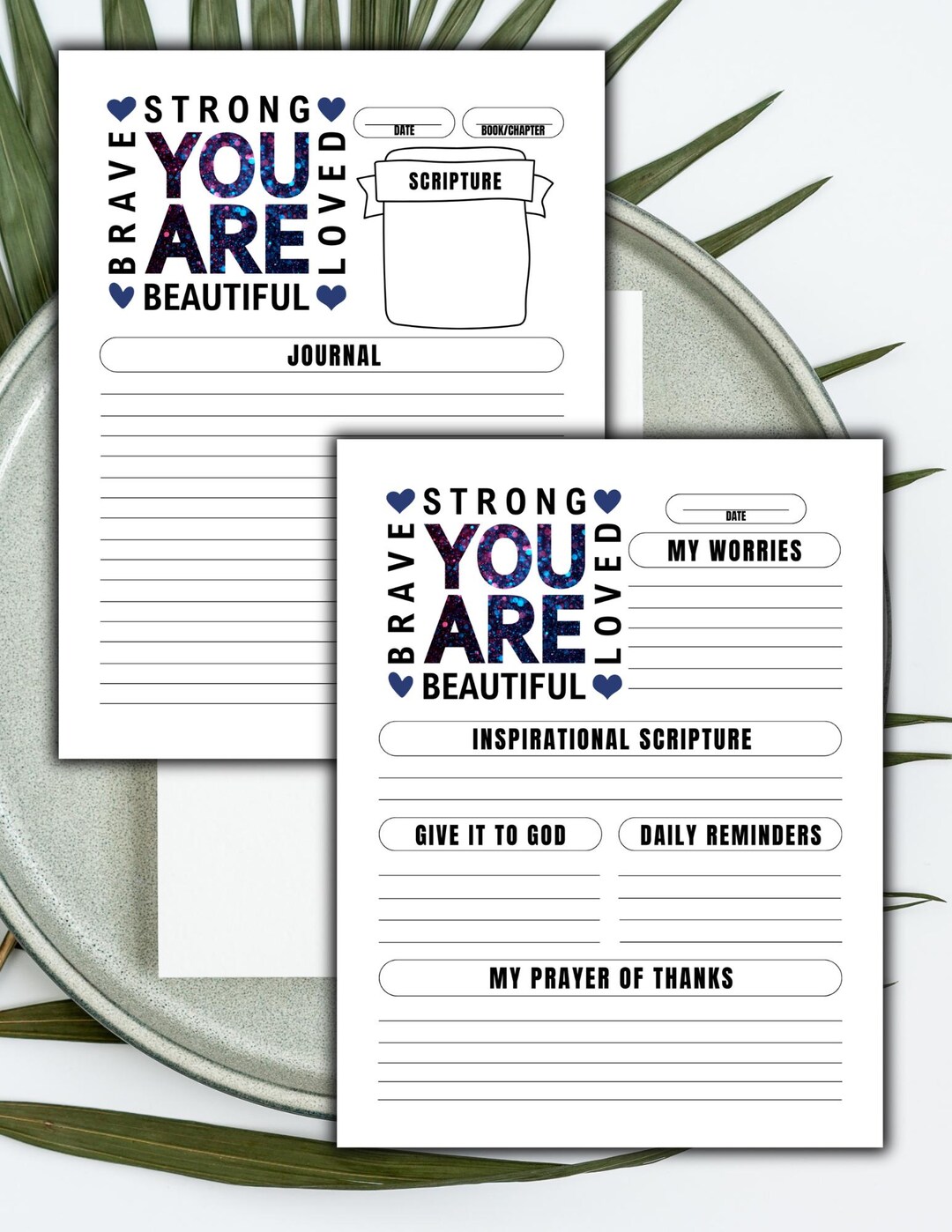 Printable Journal Guide, Faith Journal Template, Inspiration Journal ...