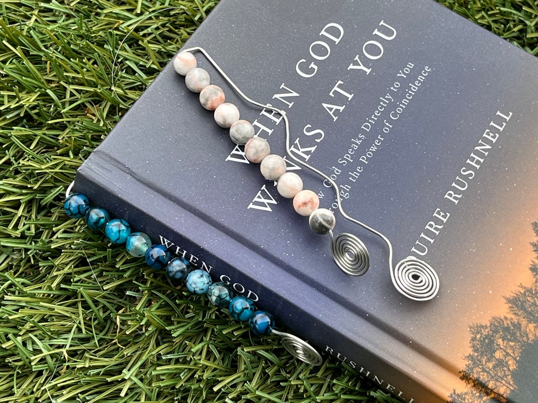 Beaded Wire Bookmarks, Handmade Stainless Steel Wired Bookmark With ...