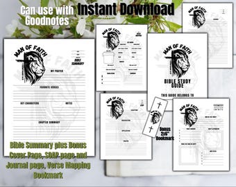 Printable Bible Study Bundle, Verse Mapping Printable Bible Study Guide ...