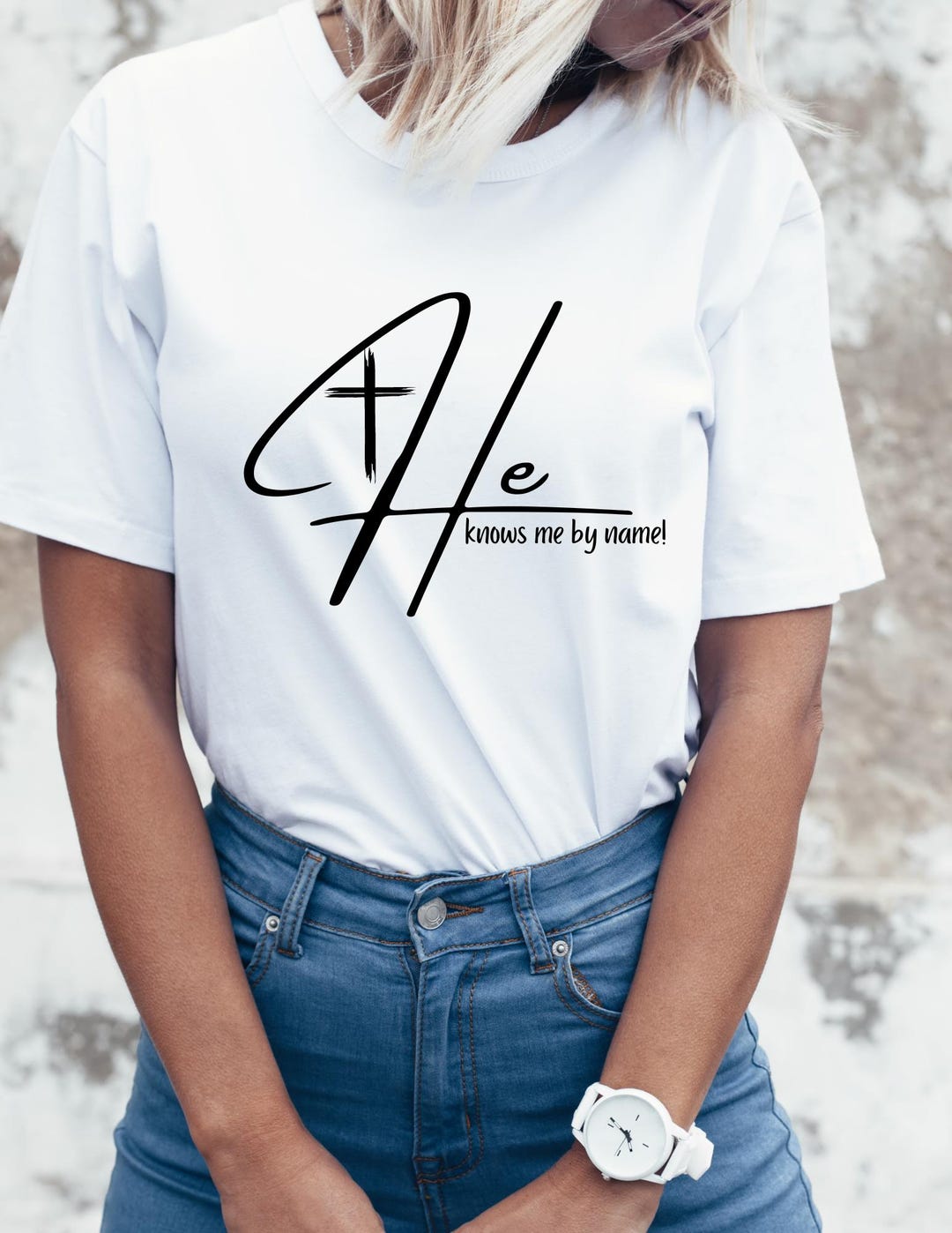 He Knows Me by Name Jesus Design (digital Download) - Etsy