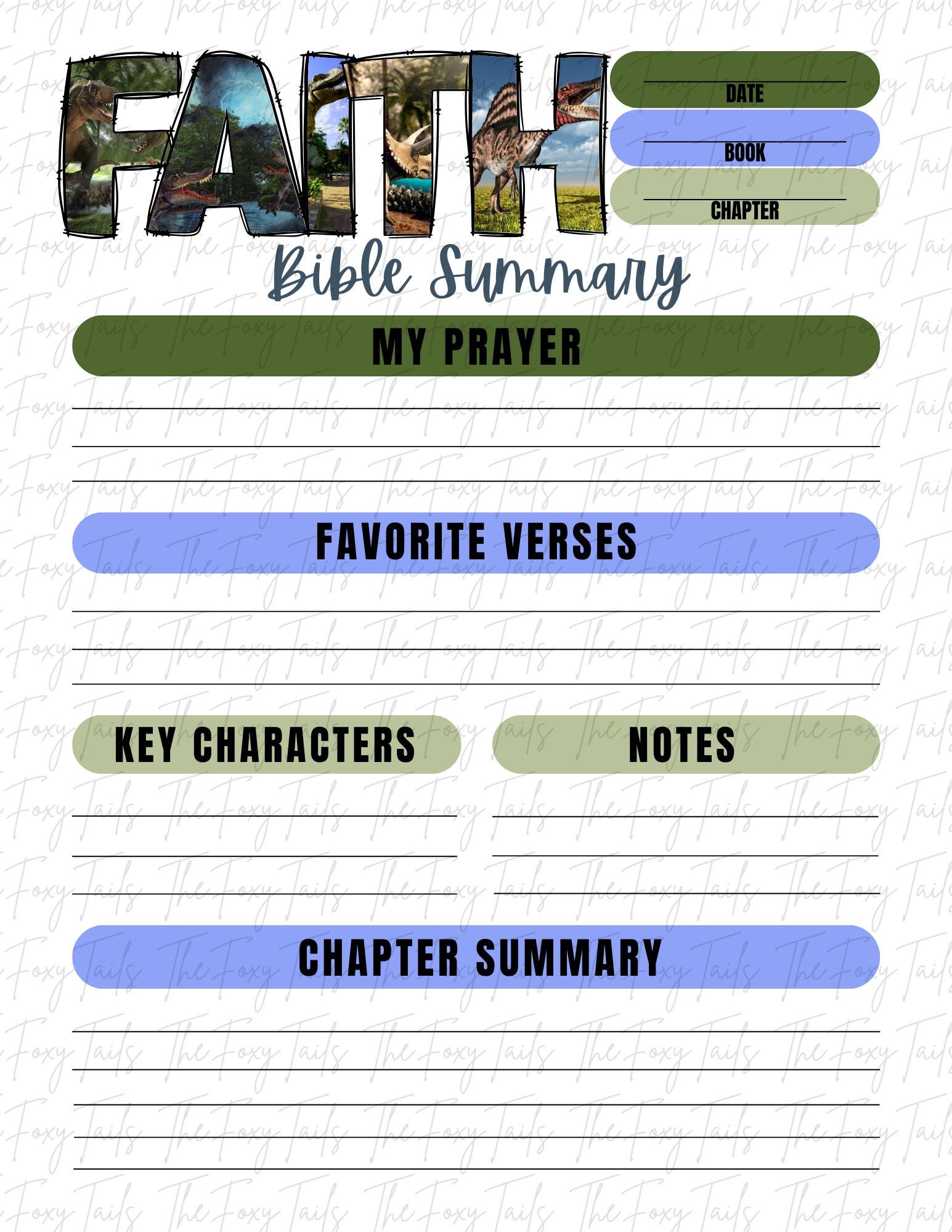 Bible Study Guides for Children, Bible Study Digital Download, Bible ...