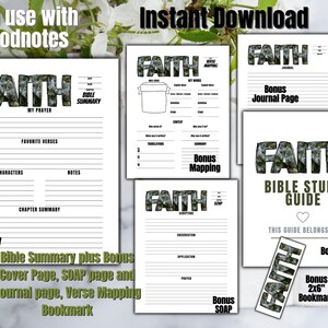 Printable Bible Study Bundle, Verse Mapping Printable Bible Study Guide ...