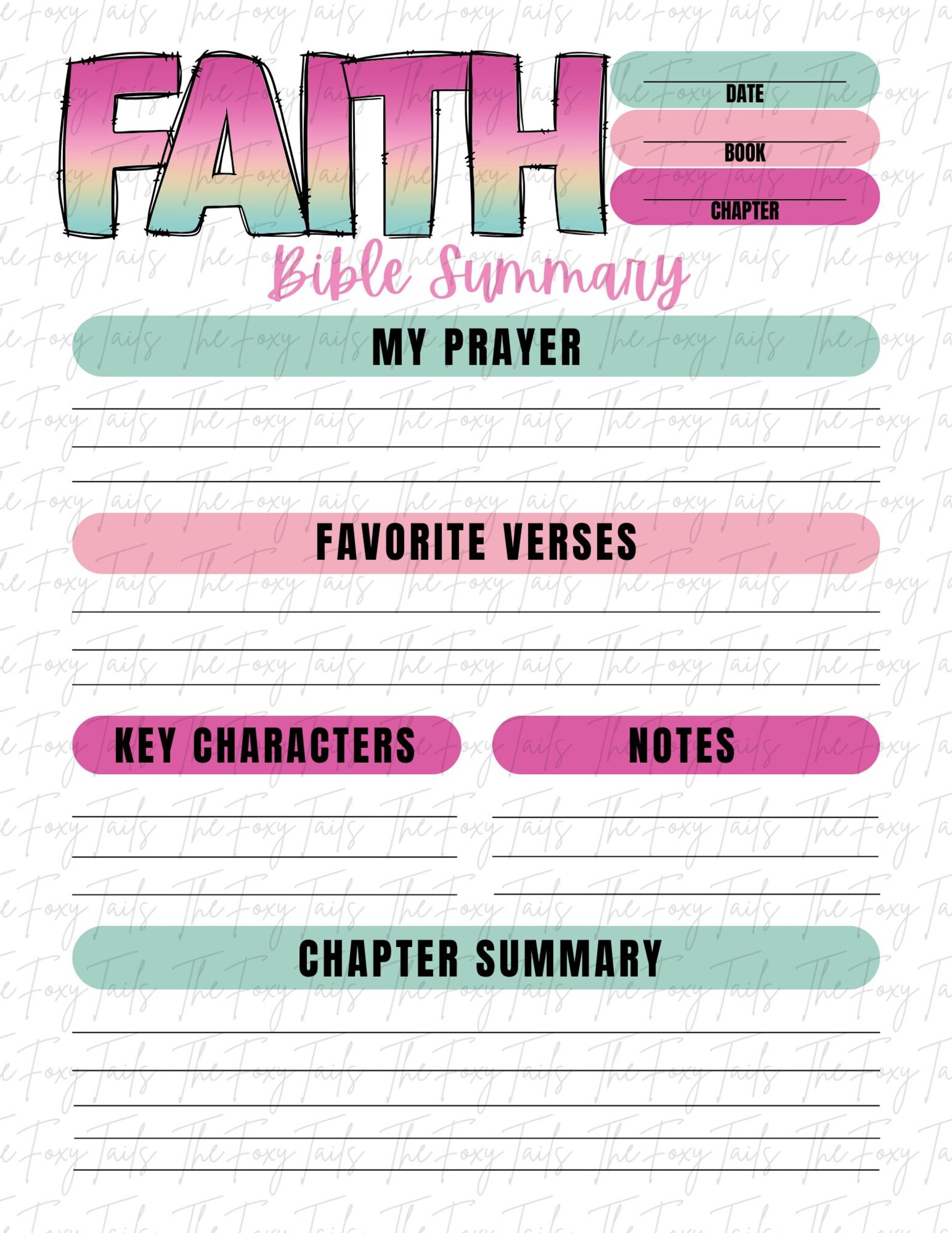 Bible Study Guides for Children, Bible Study Digital Download, Bible ...