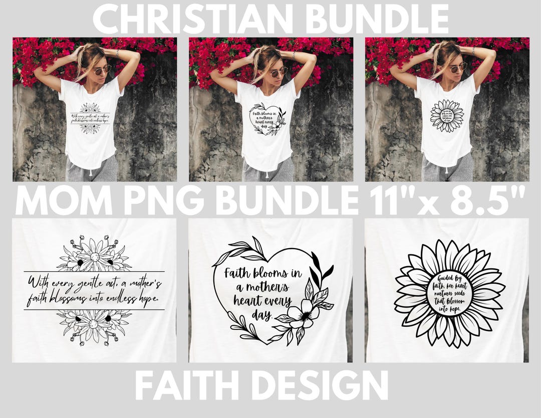 Mother's Day Christian Bundle, Blessed Mom Digital Download, Christian ...