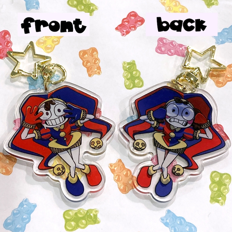 Pomni Keychain - Etsy