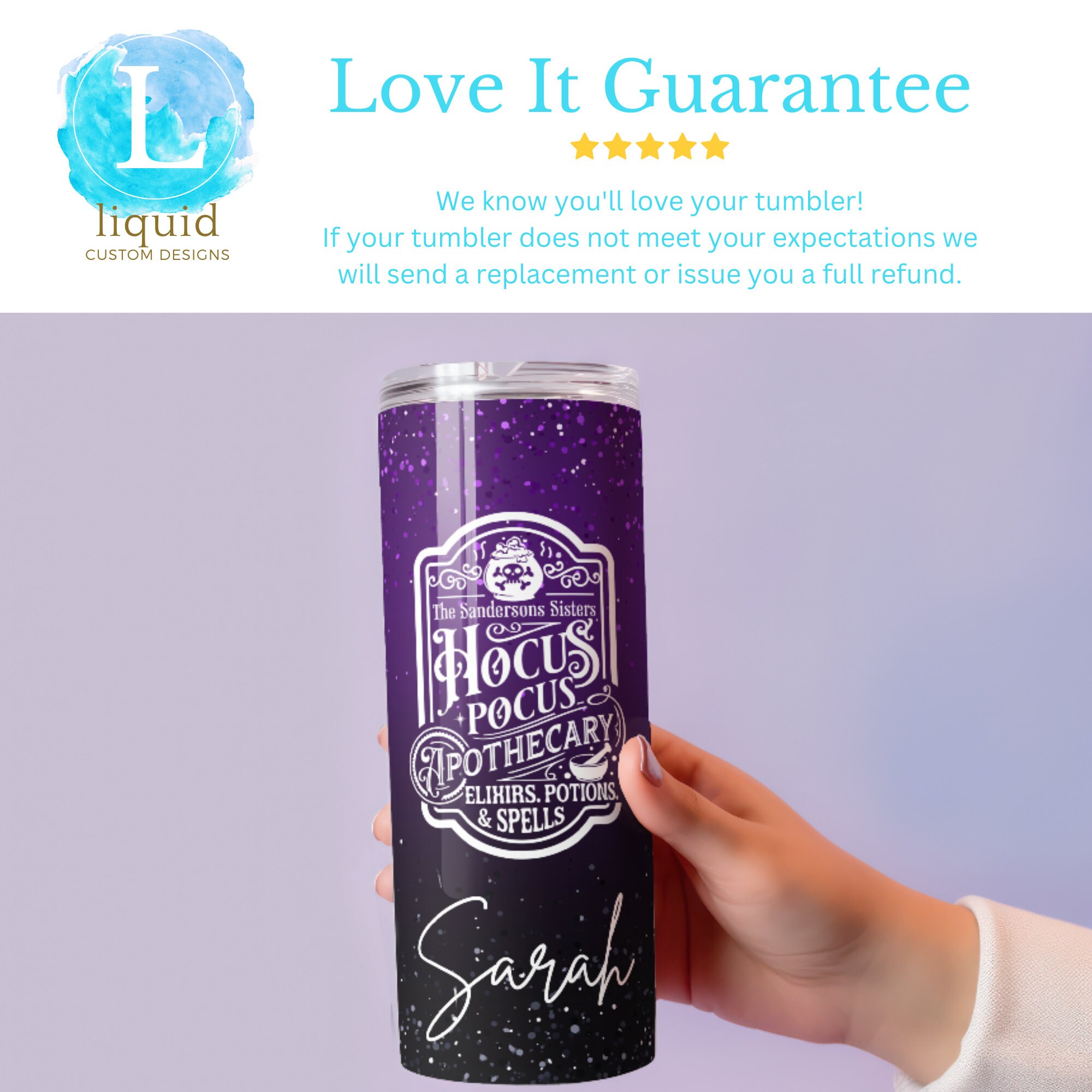 Hocus Pocus Tumbler Personalized, Halloween Gifts for Women, Halloween ...