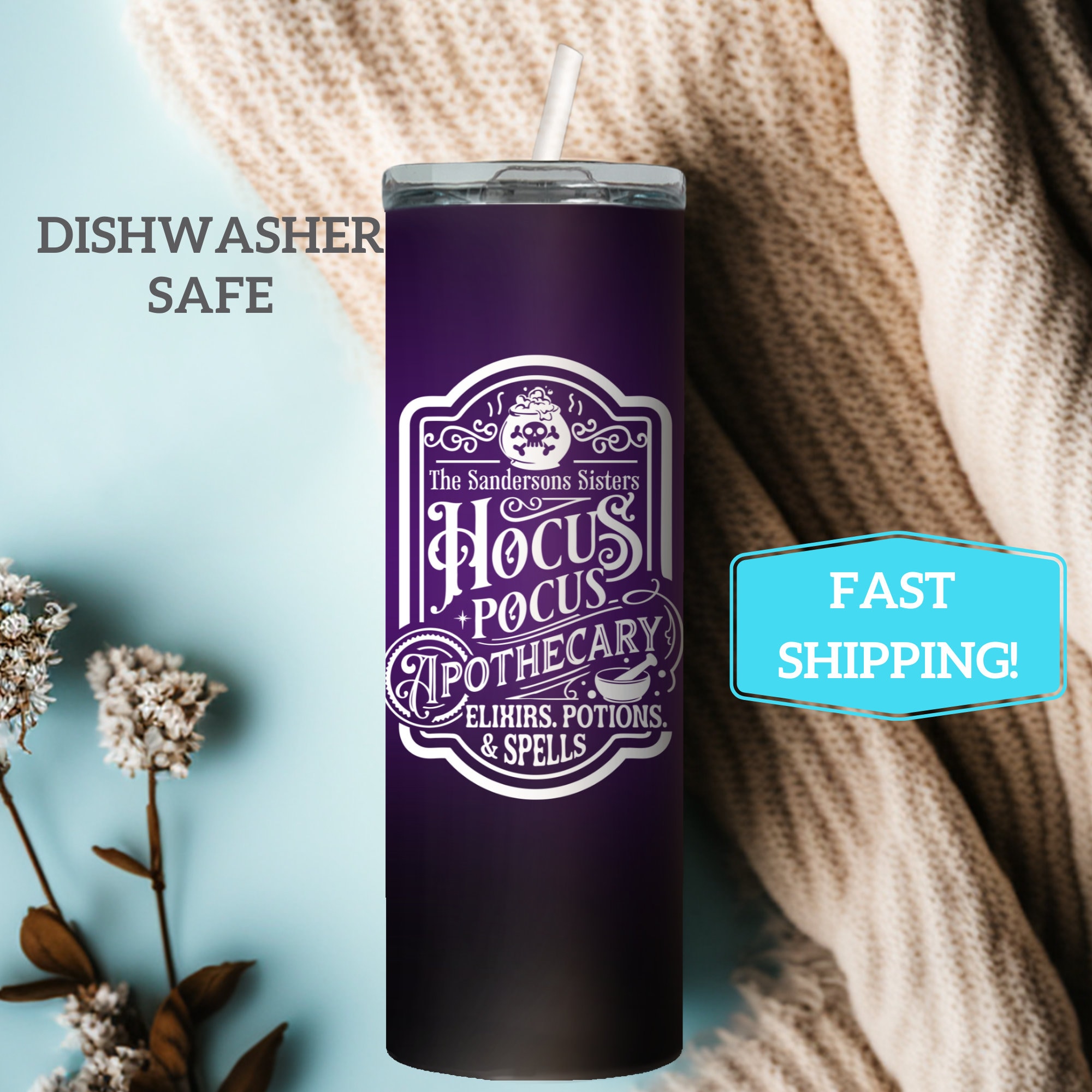 Hocus Pocus Tumbler Personalized, Halloween Gifts for Women, Halloween ...