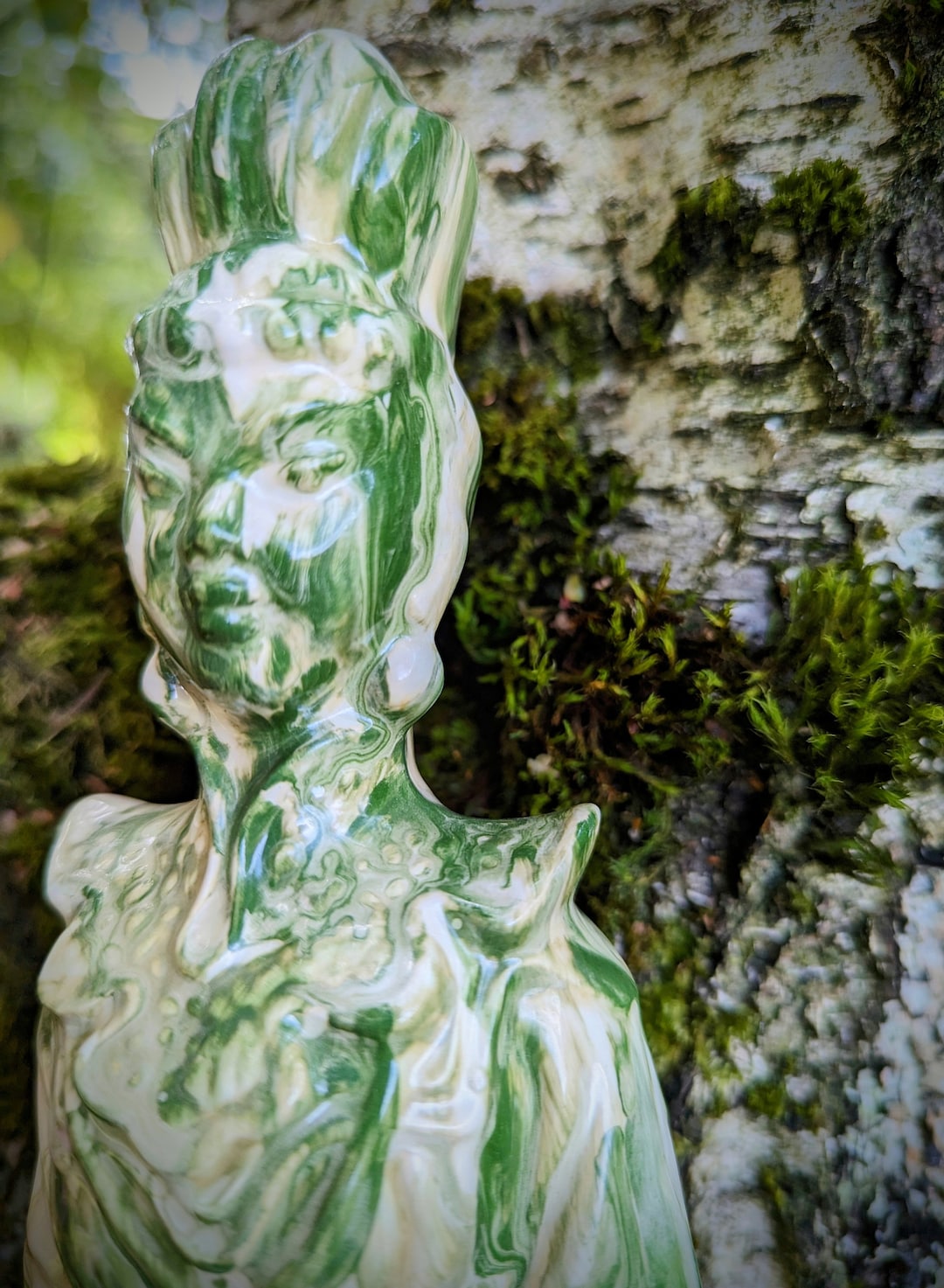 Stunning Asian Pair Ceramic Statues - Etsy