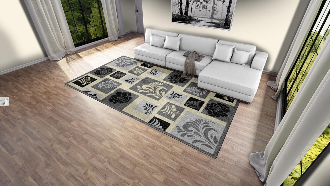 Gray Tufted Rugs Hand Tufted Wool Rugs 8x10 Area Rugs 4x6.5x8.8x10 Wool ...